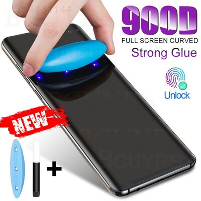 UV Tempered Glass For Samsung Galaxy S8 S9 S10 S20 Plus Ultr