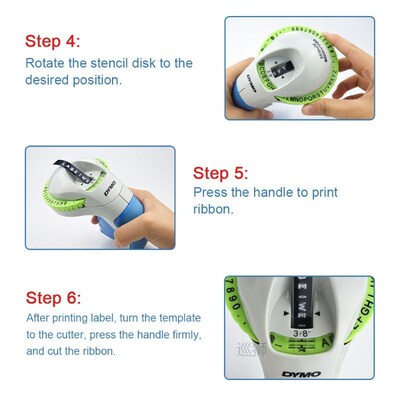 3D Label Machine For Dymo 12965 Manual Label Maker 3D Emboss