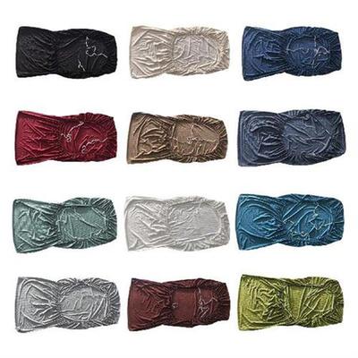 Polyester Fabric Chaise Cover Machine Washable Armless