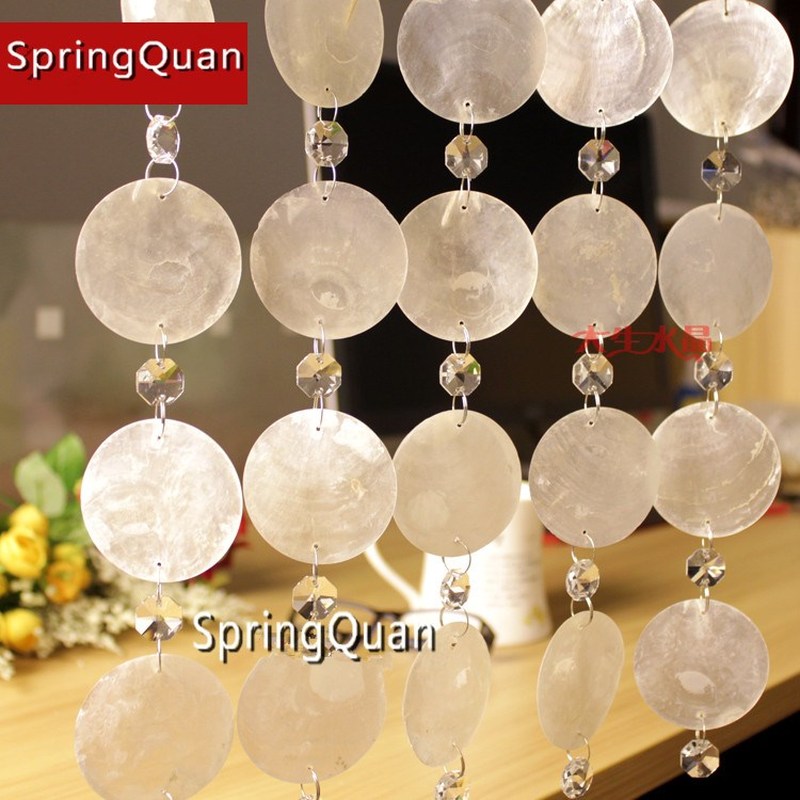 50 mm Shells bead curtain white Pure handmade custom-made p
