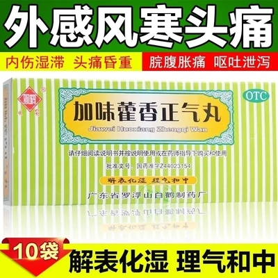【观鹤】加味藿香正气丸3g*10袋/盒