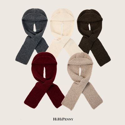 HiHipenny/羊毛混纺巴拉克拉法帽护脸护颈一体式头套帽