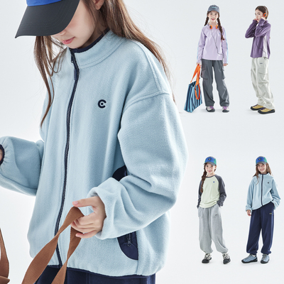 【集合款】 cicochild 双面摇粒绒外套  磨绒卫裤  直筒工装裤