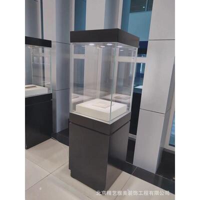 玻璃罩展示台烤漆展柜博物馆展台展厅商超珠宝饰品柜古董钟表展柜