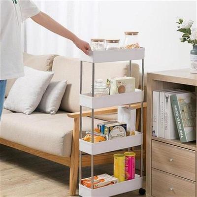 Kitchen Storage Rack Cart Bathroom Shelves, Movable Toilet