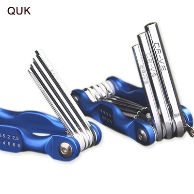 QUK Portable Wrench Set Folding Allen Key Adjustable Foldab