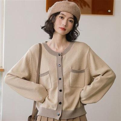 2021 autumn and winter new coat long sleeve thin sweater coa