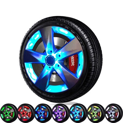 8LEDS Candy Colors Flash Solar Light RGB LED Lamp Car Stylin