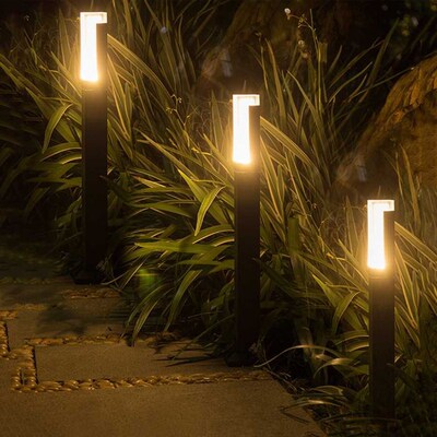 BEIAIDI Outdoor LED Garden Porch Lawn Lamp Acrylic Waterproo