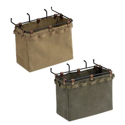 Desk Side Storage Bag Bedside Storage Caddy Foldable Canvas