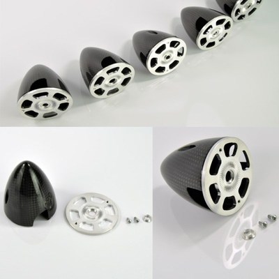 1pc Carbon Fiber Spinner For RC Electric Airplane 2 Blades