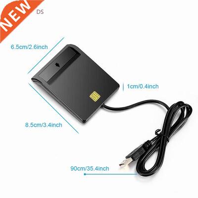 Rocketek USB 2.0 Smart Card Reader cac,ID,Bank card,sim car