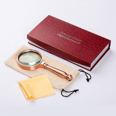 Magnifying Glass 10X Handheld Magnifier w/ Large Glass Lens
