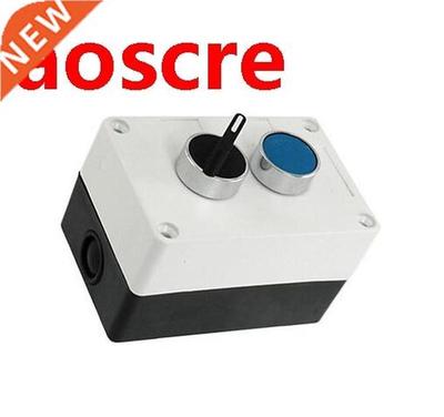 Blue Push Button Rotary 2 Position Selector Switch Station