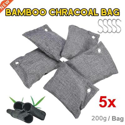 5 Bag/Set Purifier Bag Car Home Bamboo Charcoal Dehumidi