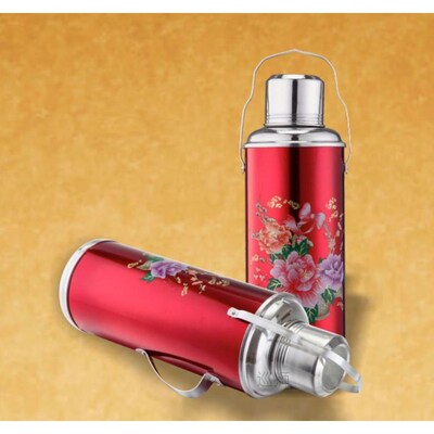 1.2l/2l Retro Travel Thermosflask Thermos Water Coffee Bottl