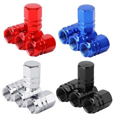 4 Pcs Car Tire Valves Stem Caps Bolt-in Alloy Leakproof Dust