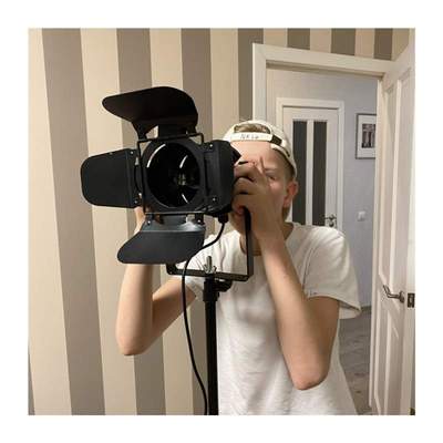 Industrial Bar Creative Studio Retro Tripod Black Floor Lamp