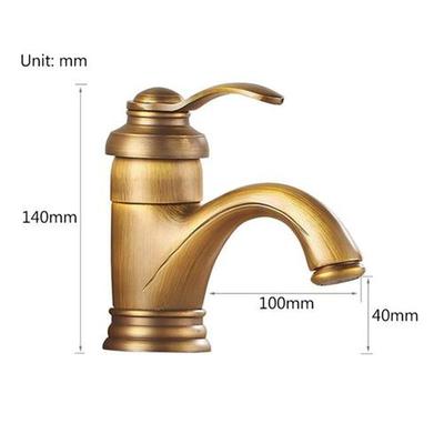 Antique faucet bathroom sink water bathroom faucets single