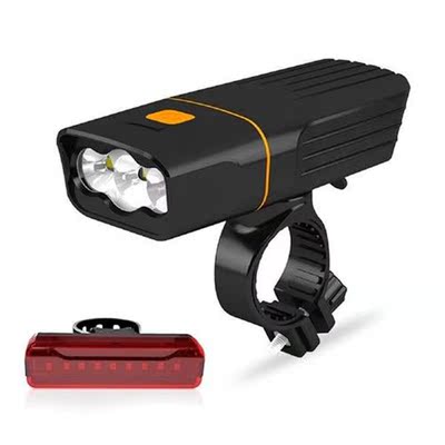 Outdoor Cycling Headlight Taillight 3 Modes USB