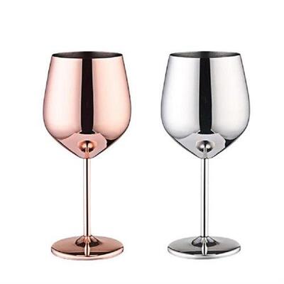 Wine Glasses Copper Mirror Finish Drinkware 18/10 Stainless