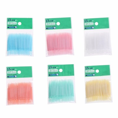 Floss Toothpick Brush-Stick Oral-Care Soft 100pcs/Lot Plasti