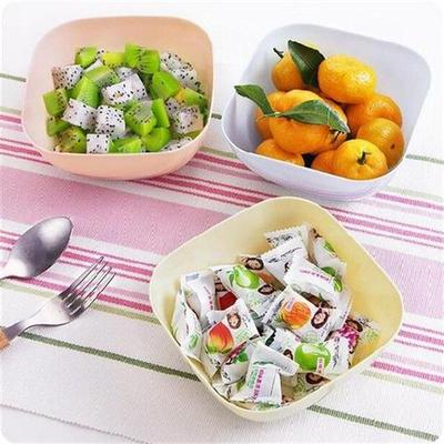 Plastic Square Salad Bowl Snacks Candy Dry Fruit Bowls