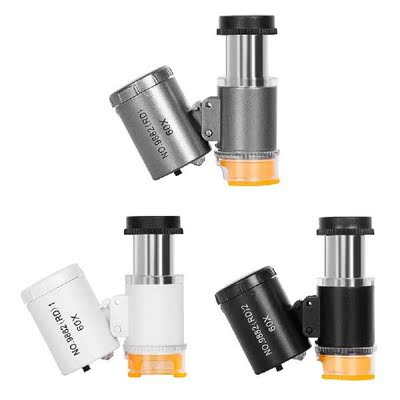 Portable Microscope 60x Pocket Mini Microscope Magnifier