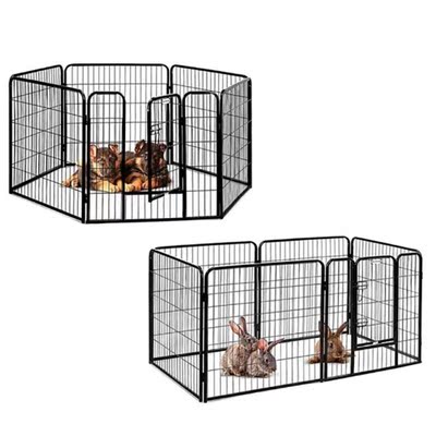 DIY Pet Fences Dog Cage Playpen Ironnet Cat Puppy Kennel Hou