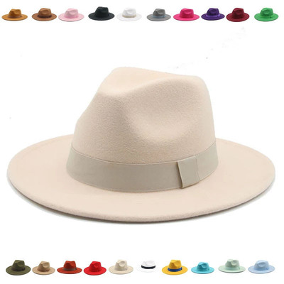 Fedora Hat Women Winter Hats for Women Ribbon Band Men&#