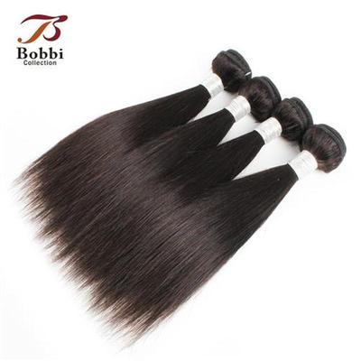 50g/pc 4 Bundles with Closure Remy Human Hair Transparent La