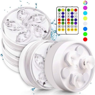 LED Underwater Swimming Pool Lights Remote Control Diving Li