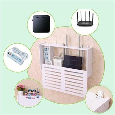 Wifi Router Storage Box Wall Mounted Wireless Panel Shelf Pl