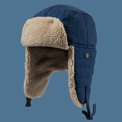 HT3425 Fashion Winter Hat Thick Warm Berber Fleece Trapper E