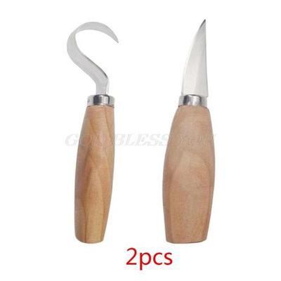 2Pcs Stainless Steel Wood Carving Cutter Woodwork Sculptural
