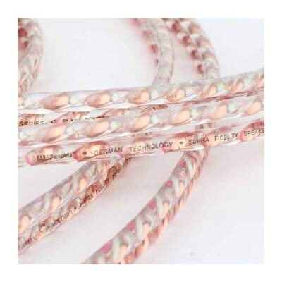 2020 Pair VS903 Flat Copper Speaker Audiophile Cable HIFI S