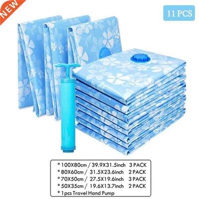 7- 11PCS Thickened Vacuum Storage Bag For Cloth Compressed B