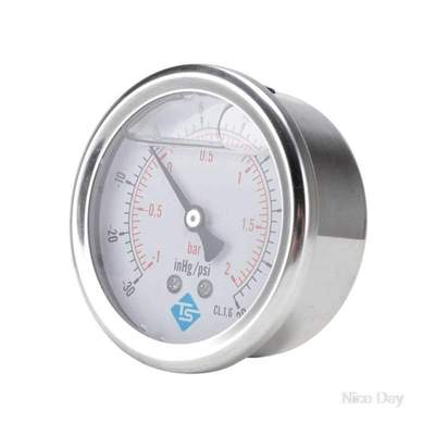 Compound Pressure Vacuum Gauge Glycerine Filled 68mm -1~0/1/