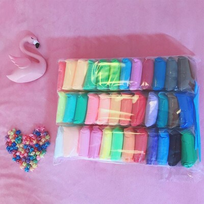 36 Colors Air Dry Super Light Clay Polymer Plasticine  Kids
