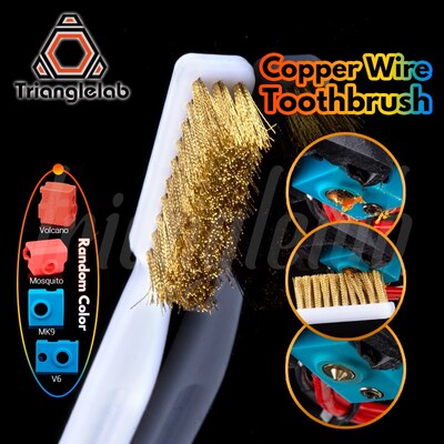 trianglelab Copper Wire Toothbrush Copper Brush Silicone so