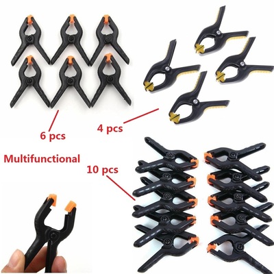 4 /6 /10pcs Spring Clamps Fixture Plastic Fastening Clips Fo