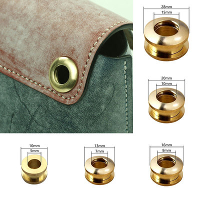 1PC Solid Brass Screw Back Eyelets With Washer Grommets