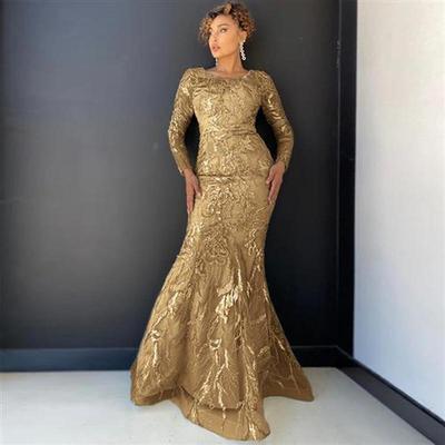 V Neck Gorgeous Ball Mermaid Cocktail dresses Printing Embro