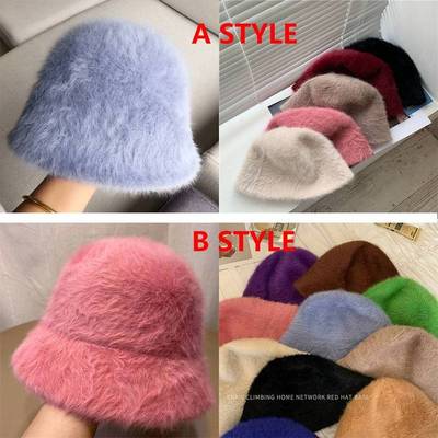 2020 Hat winter womens fashion Solid color rit fur h