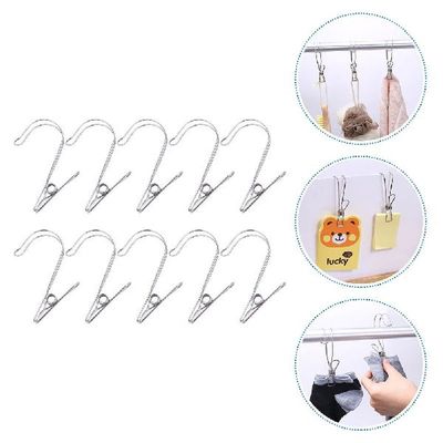 10pcs Travel Hanger Clothing Clip Sunbed Clip Photo Clamps