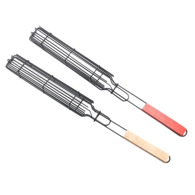 Portable BBQ Grilling Basket Nonstick Barbecue Grill Basket