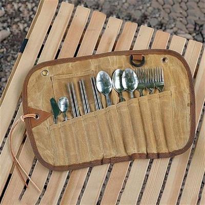 Camping Chair Armrest Storage Bag Canvas Folding Chair