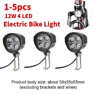 36V 48V 60V E-Bike Horn Light Electric Bicycle 12W 4 LED