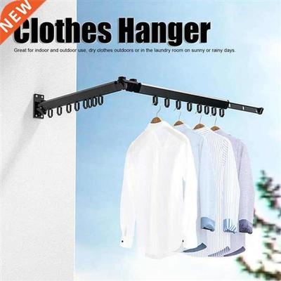 65x2x4.1in Aluminum Non slip Clothes Hanger Wall Mounted Fol