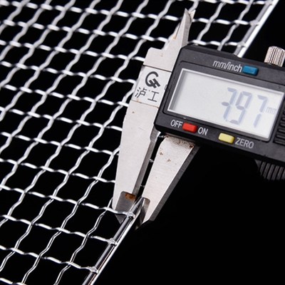 Square 304 Stainless Steel BBQ Grill Net Mesh Korean Barbecu
